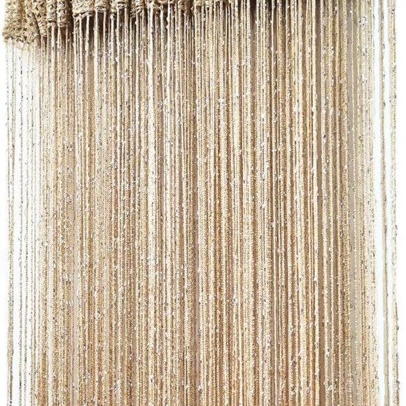 Kitchen | Decorative Door String Curtain Wall Panel Fringe Window Room ...